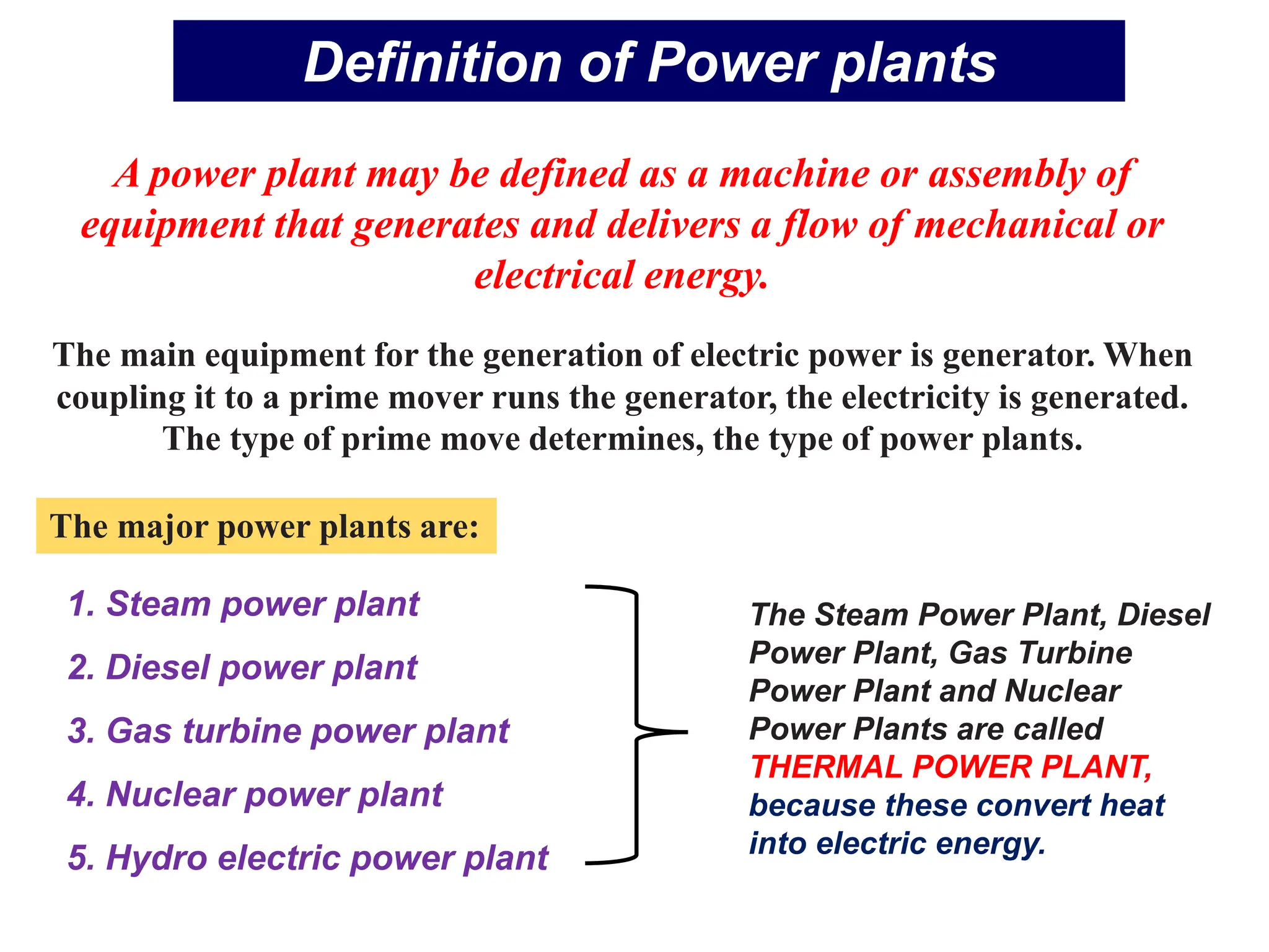 Power Plants.ppt presentation on powerplants | PPT