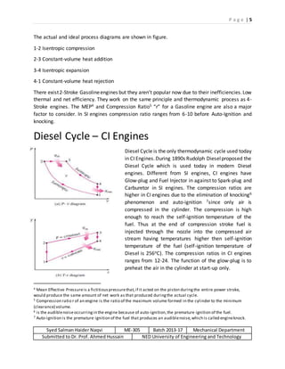Power Plants and Basic Thermodynamic Cycles | DOCX