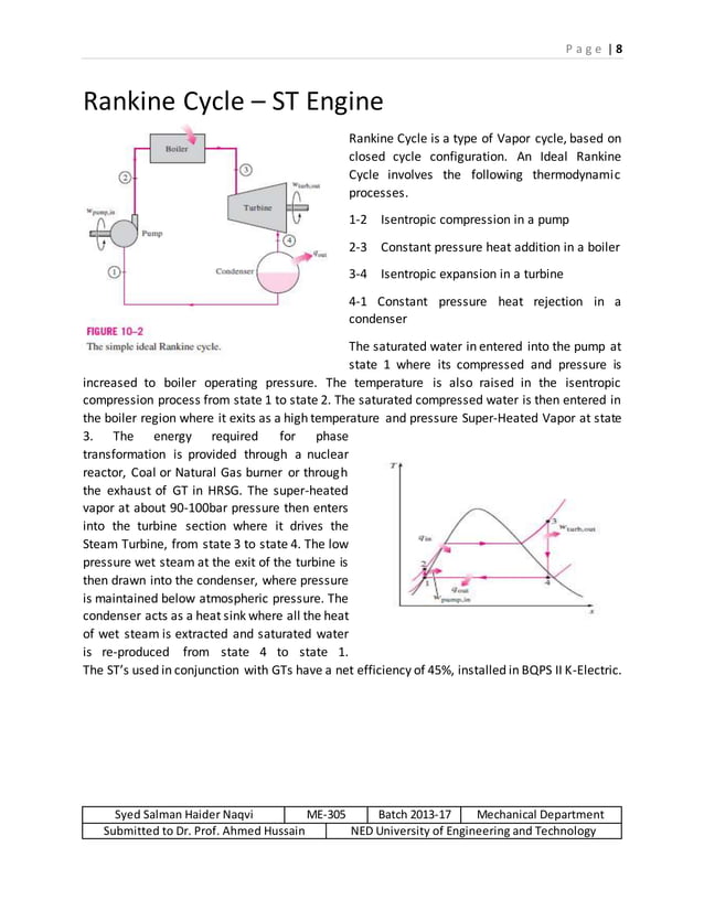 Power Plants and Basic Thermodynamic Cycles | DOCX