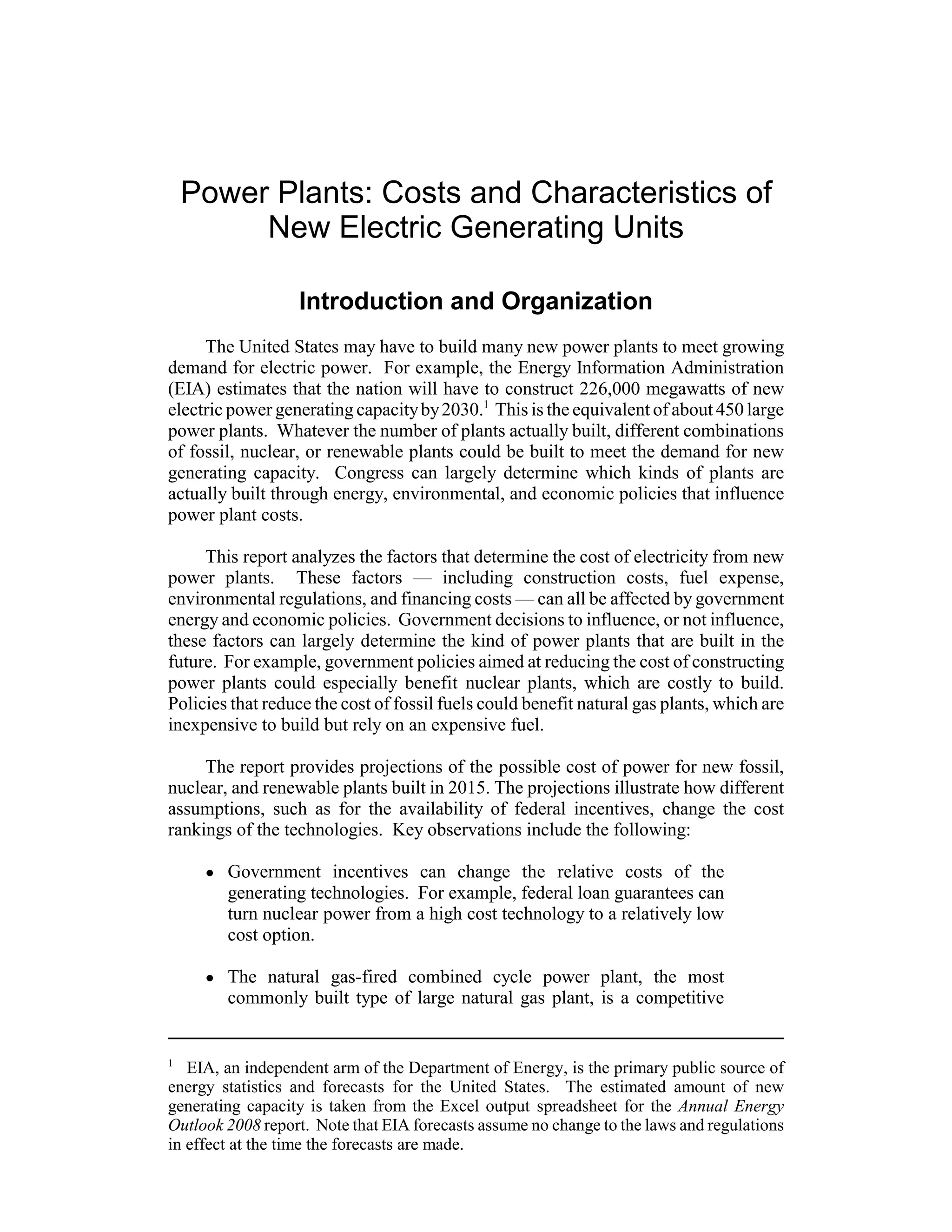 Power plants characteristics_costs | PDF