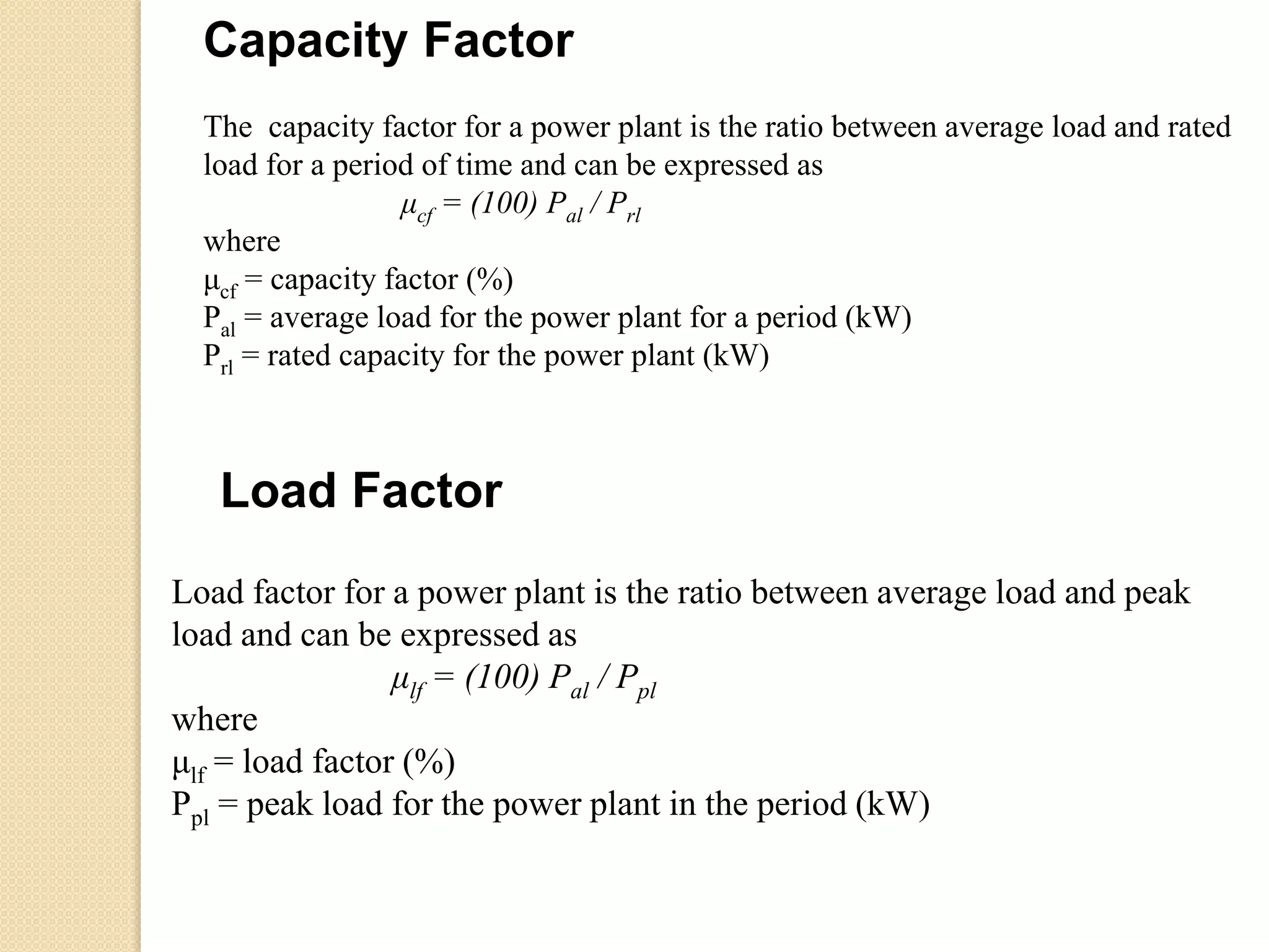 efficiency of various power plants | PPTX