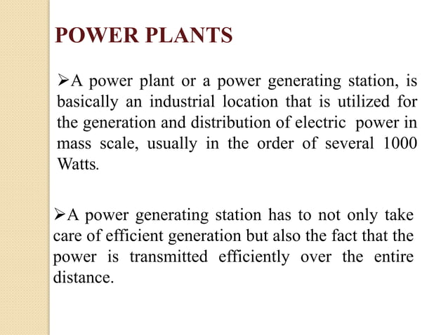 efficiency of various power plants | PPTX