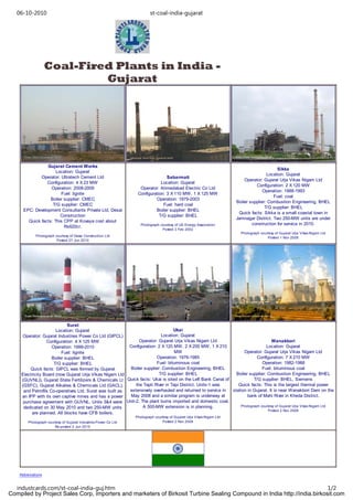 Power Plants in India - Plant Details - For Sealing Compounds for Power ...