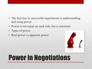 Power Plays in Negotiation | PPTX