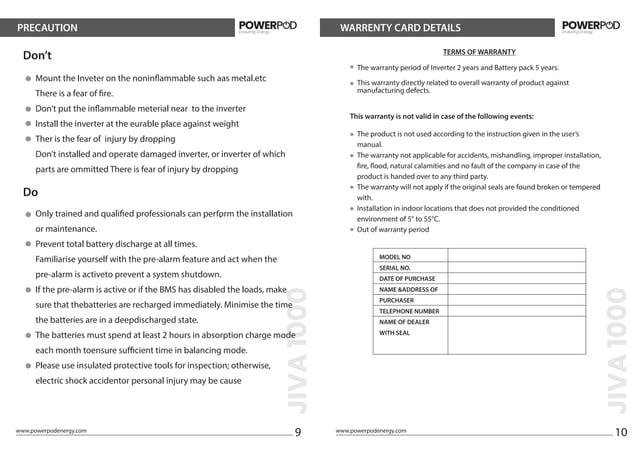 PowerPod-Catalogue Lithium Ion Compact Inverters | PPT