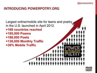 Building Literacy and Inspiring Civic Engagement with Digital Poetry | PPT
