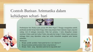 power poin barisan aritmtika.pptx utk kelas | PPTX
