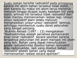 PELURUHAN RADIOAKTIF BERANTAI | PPTX