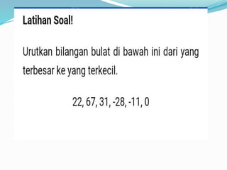 Powerpoin Matematika Bilangan Bulat Pptx