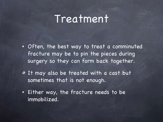 Comminuted, Simple, and Compound Fractures | PPT