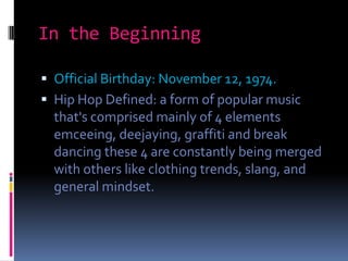 Hip Hop Power point | PPTX