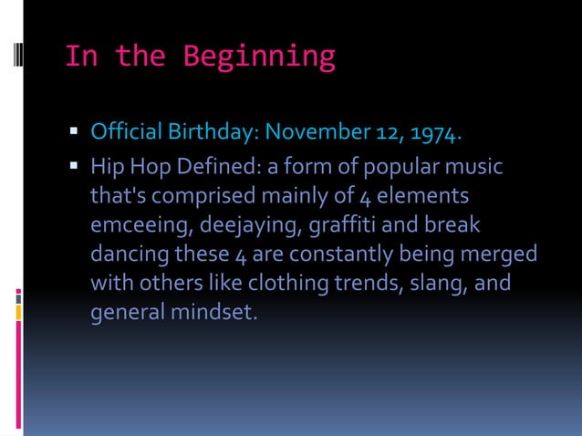 Hip Hop Power point | PPTX