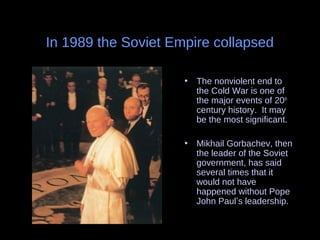 Pope John Paul II and the New Catholic Way to Peace | PPT
