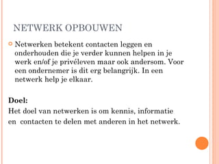 Samenwerken en Netwerken | PPT