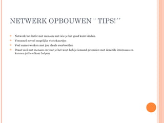 Samenwerken en Netwerken | PPT