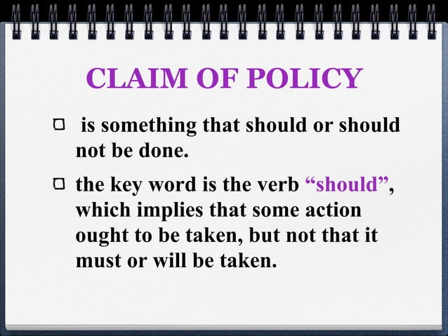The 3 Claims | KEY | Political Issues & policy | Politics