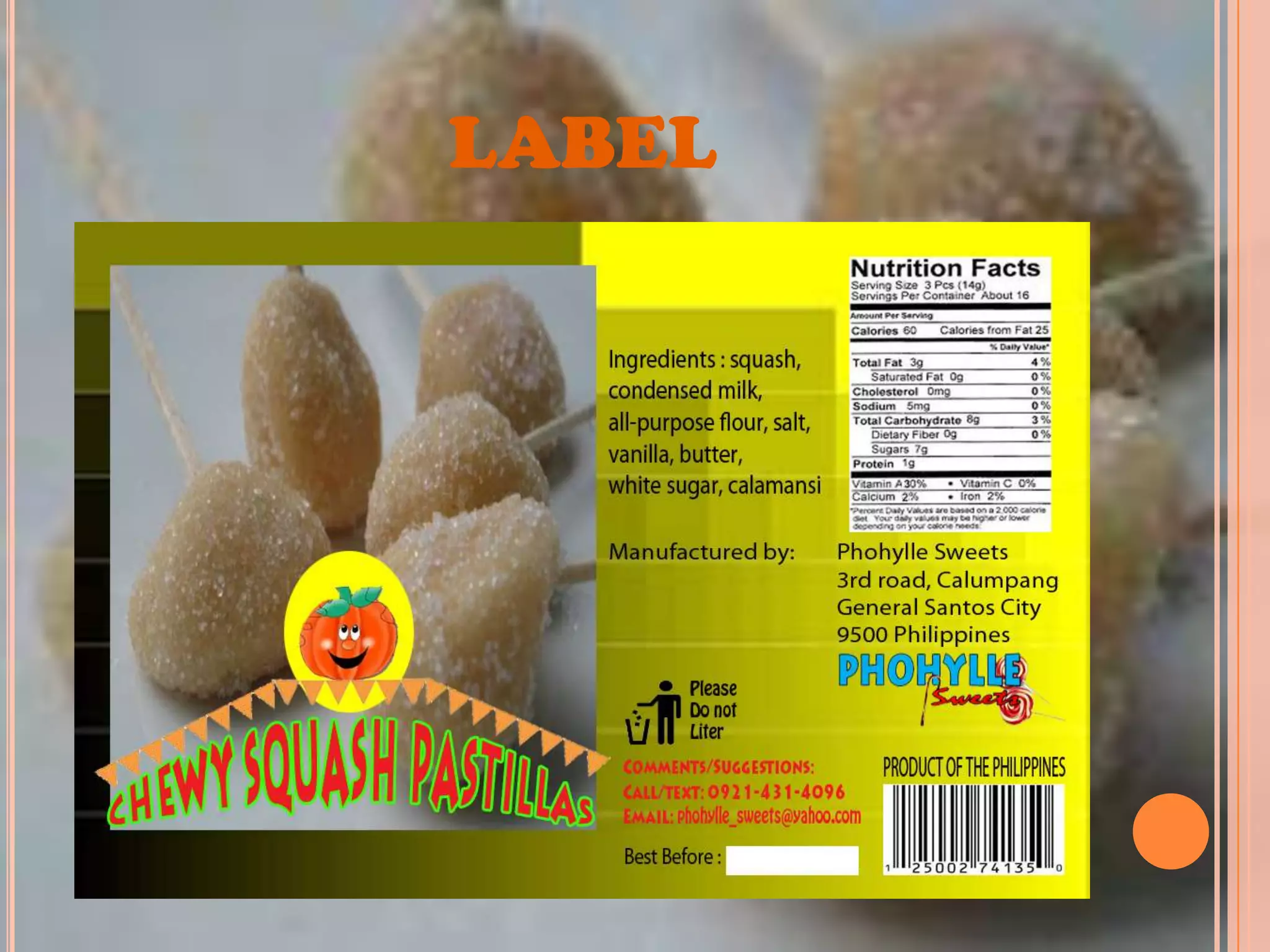 chewy squash pastillas | PPTX