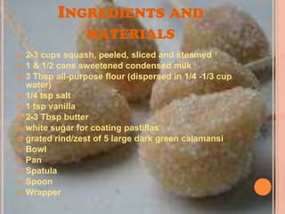 chewy squash pastillas | PPTX