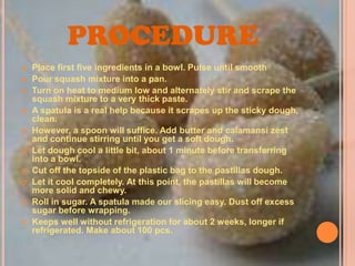 chewy squash pastillas | PPTX