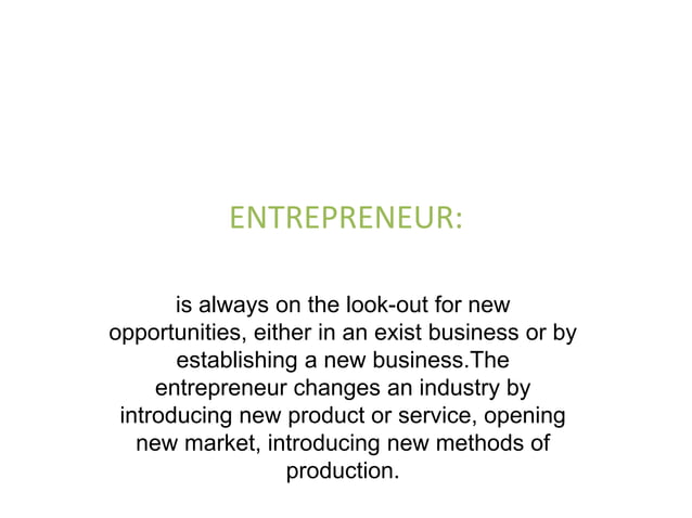 entrepreneurship | PPTX