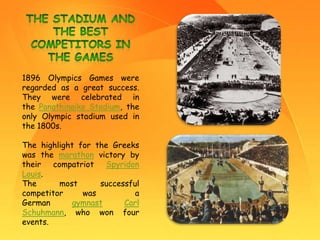 Olympic Games Athens 1896 | PPTX