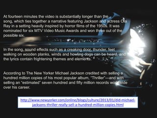 Michael Jackson 'Thriller' | PPTX