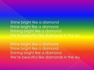 Diamonds Rihanna | PPTX