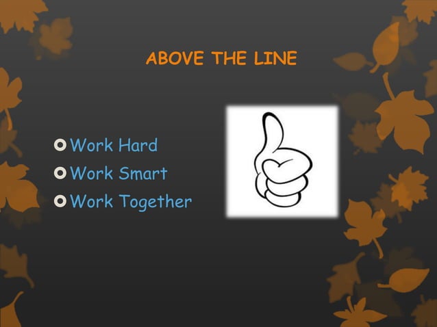 Above the Line/Below the Line | PPTX