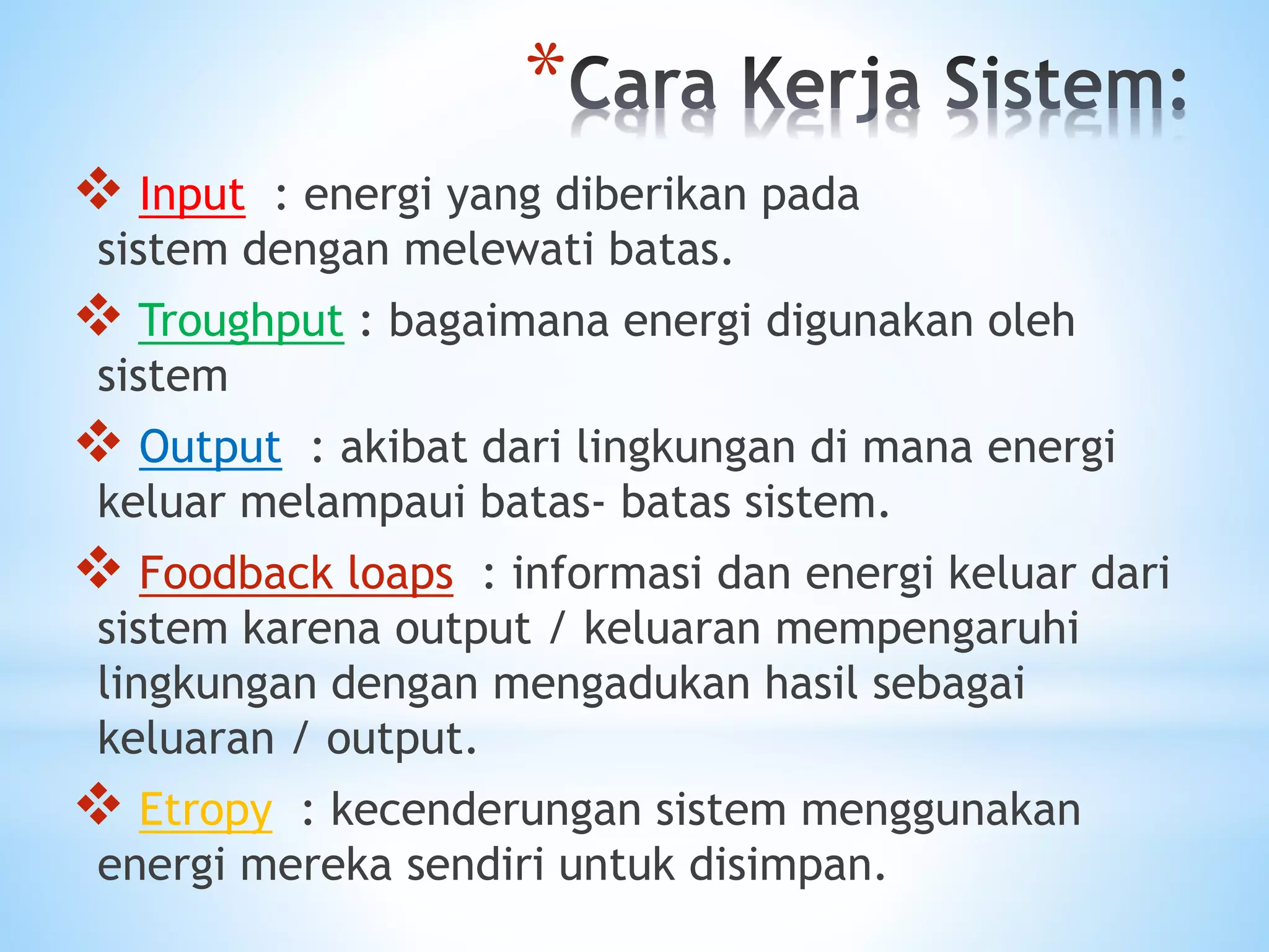 TEORI SISTEM DAN PERSPEKTIF EKOLOGI | PPTX