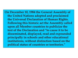 Human Rights Presentation | PPT