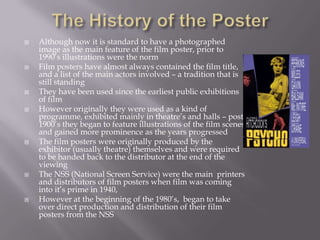 Anatomy of a film poster | PPTX