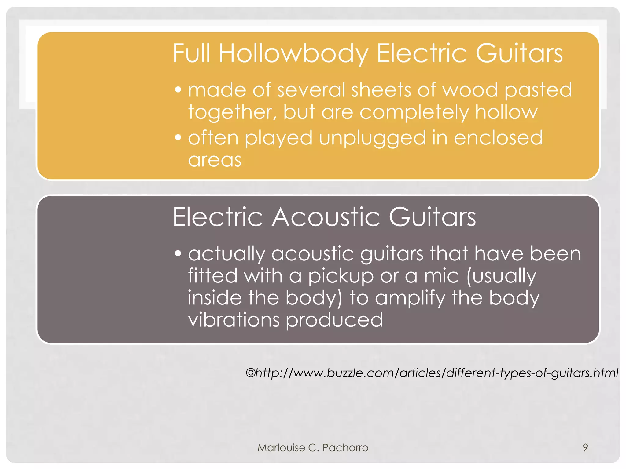 Powerpoint guitars | PPTX | Music | Entertainment