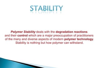 Some of the properties required for Polymer applications in agriculture ...