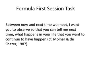 Solution-focused Counseling for Depression (PowerPoint) | PPTX