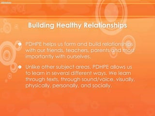 PDHPE Rationale | PPT