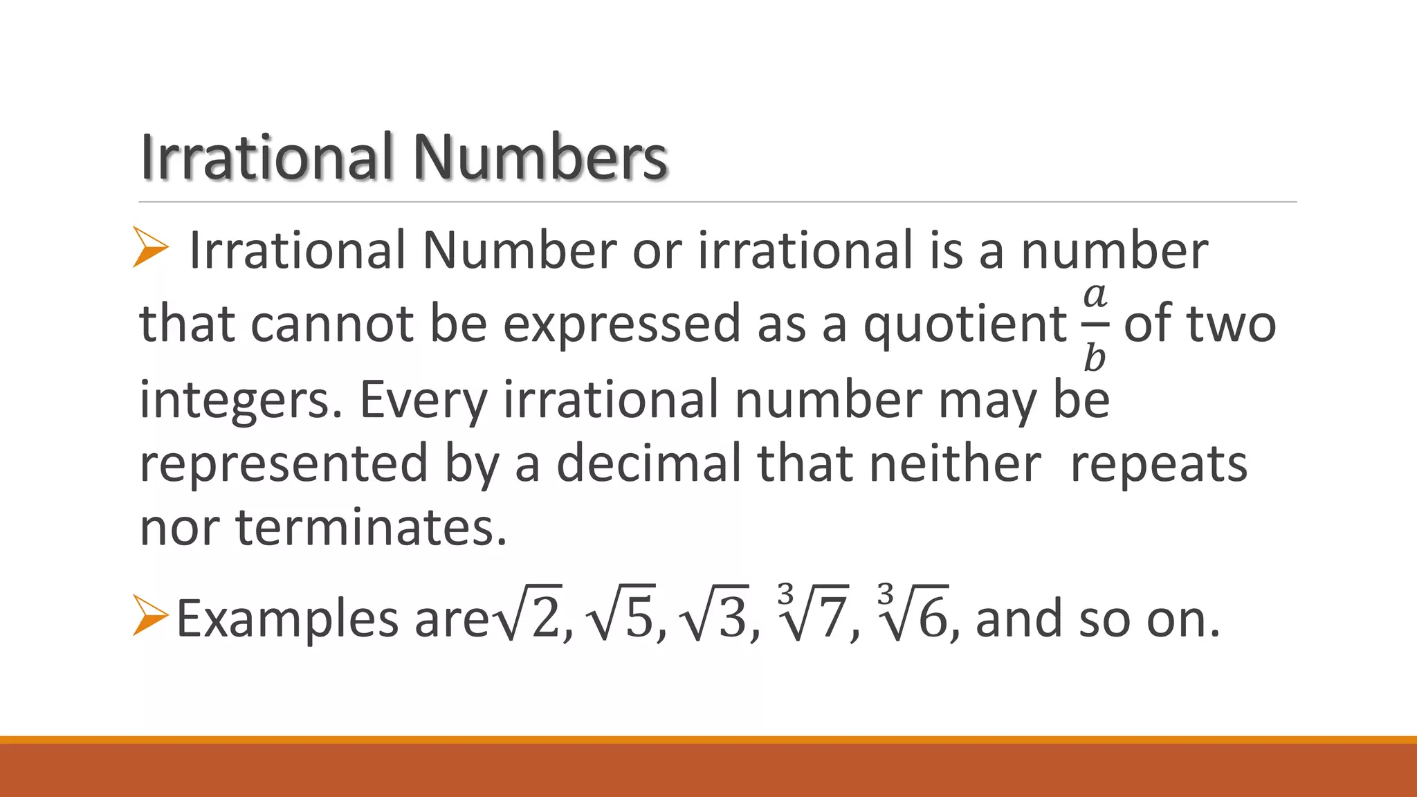 Real Number System | PPTX