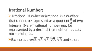 Real Number System | PPTX