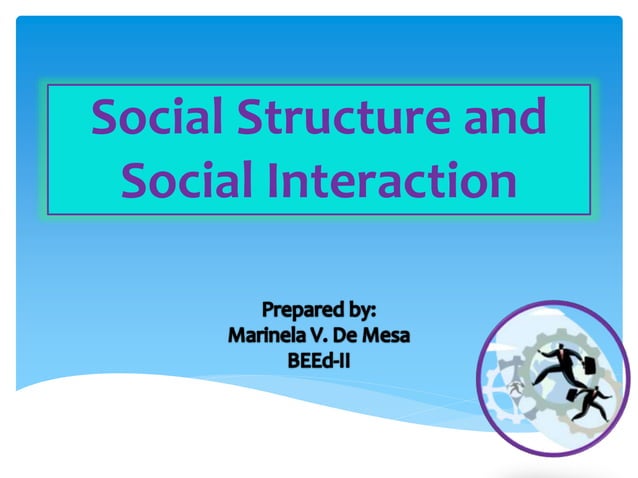 Social Structure and Social Interaction | PPTX
