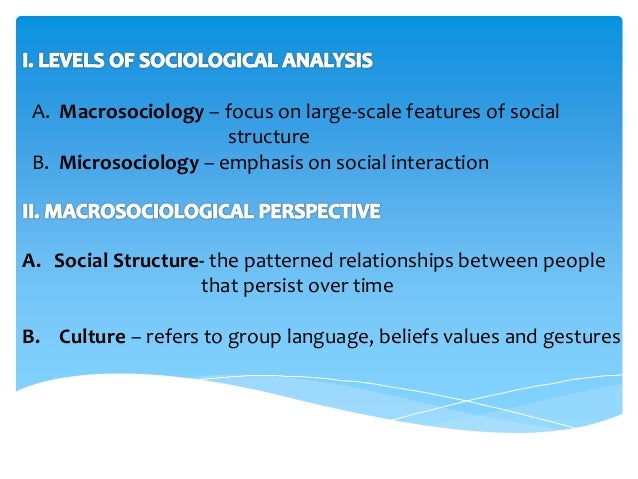 Social Structure and Social Interaction