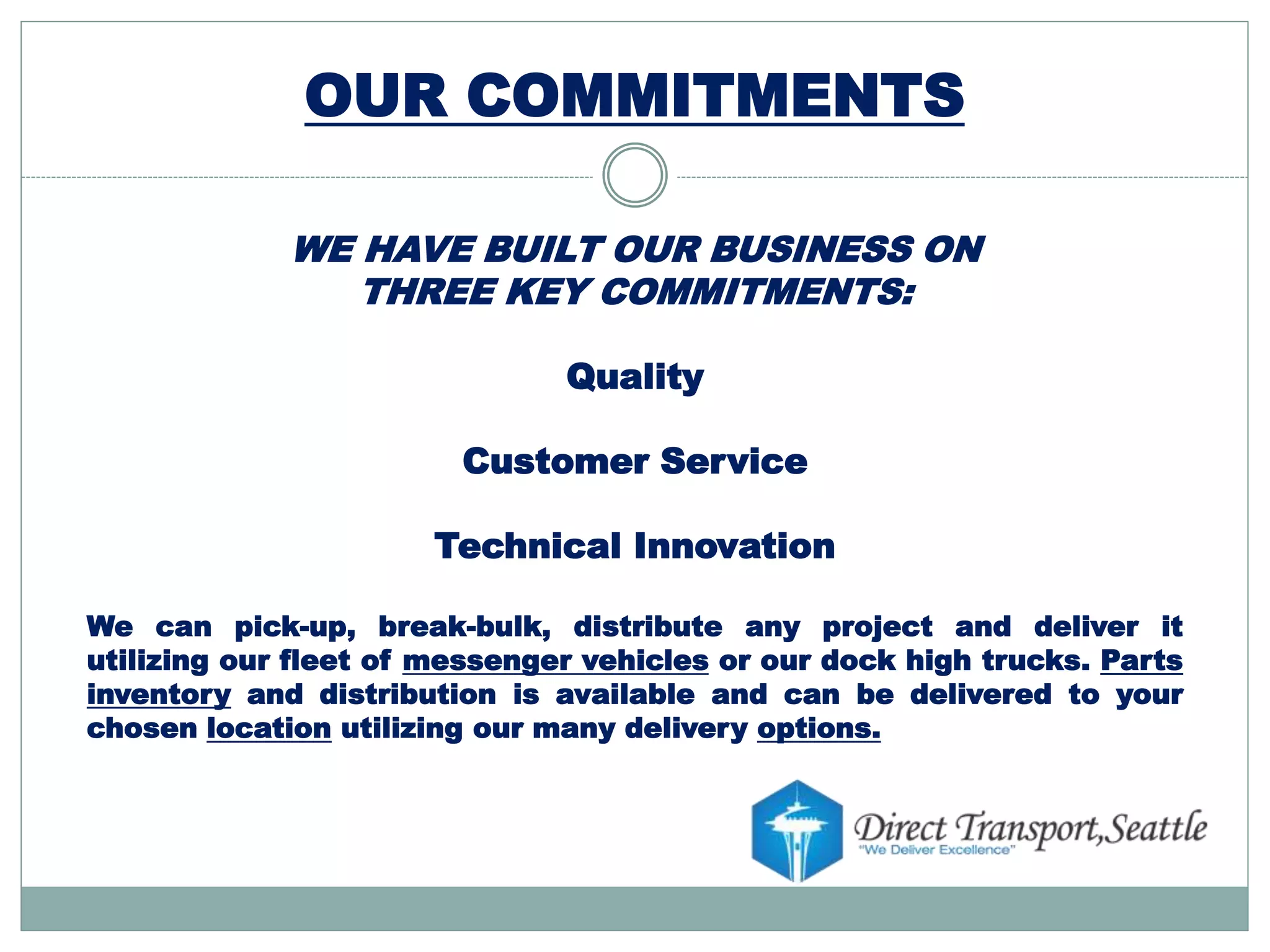Direct Transport Seattle Services | PPTX
