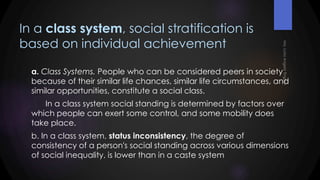Power point - social stratification | PPTX