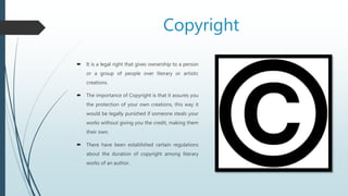Intellectual Property/Copyright/ Ethics | PPTX