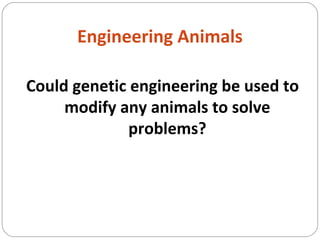 Genetic Engineering Power point | PPT