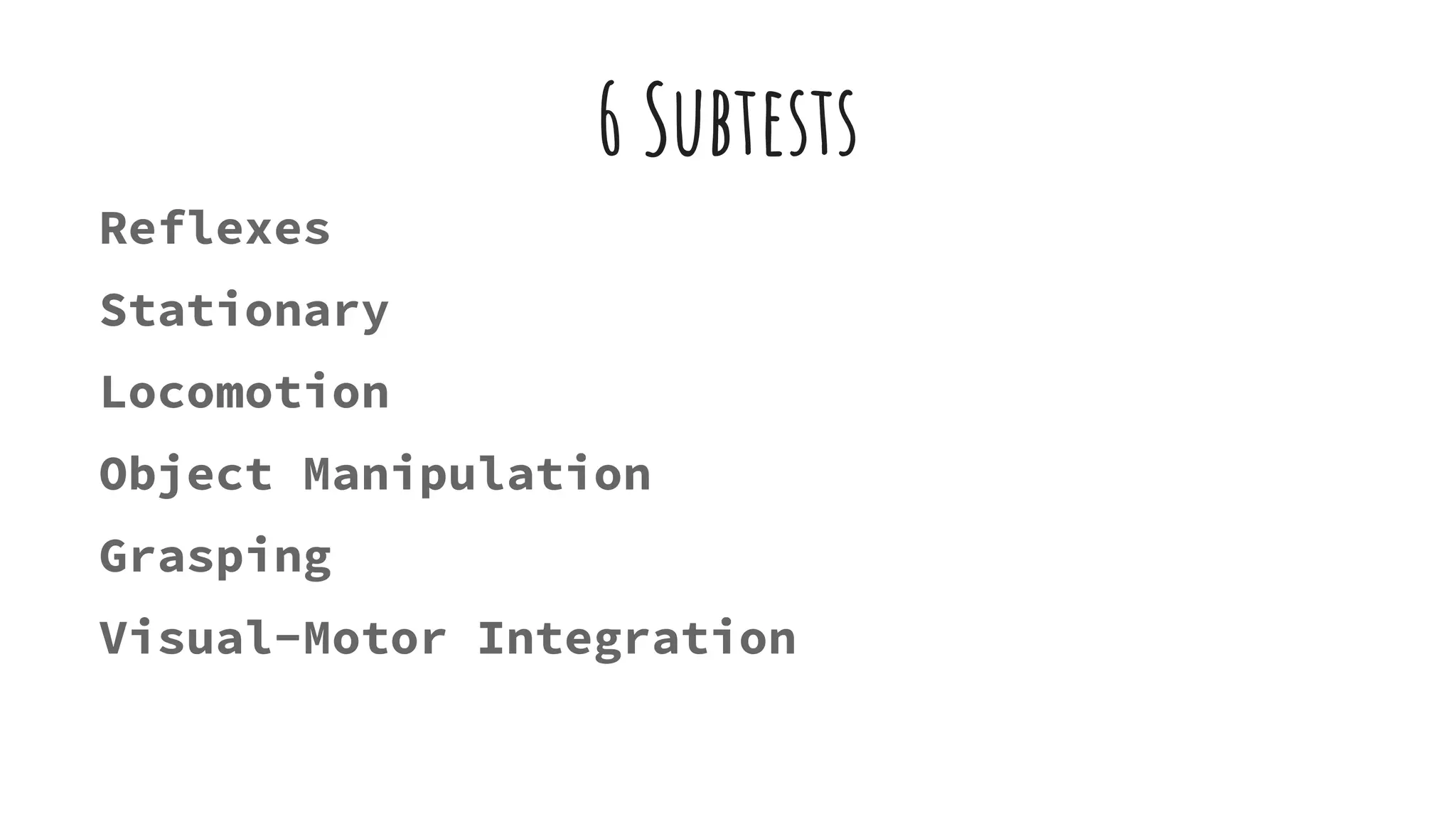 Peabody Developmental Motor Scales (PDMS) - 2 | PPTX