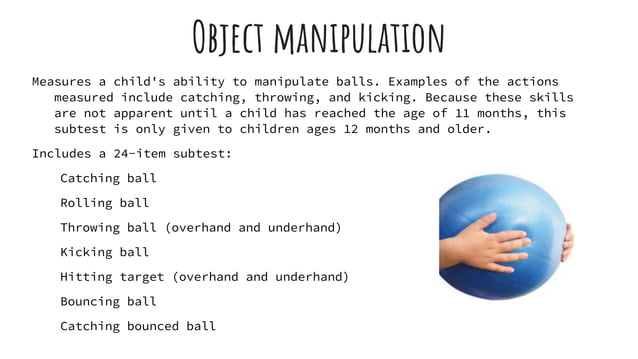 Peabody Developmental Motor Scales (PDMS) - 2 | PPTX | Parenting Babies ...
