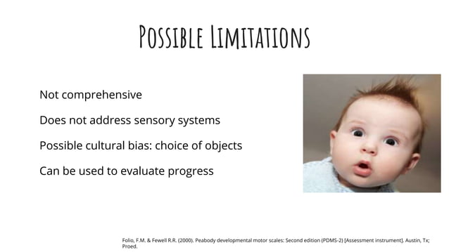 Peabody Developmental Motor Scales (PDMS) - 2 | PPTX | Parenting Babies ...