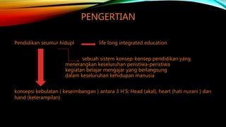 PENDIDIKAN SEUMUR HIDUP | PPTX