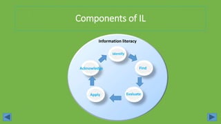 Information Literacy (IL): The heart of it all. | PPTX