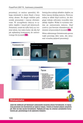 PowerPoint 2007 PL. Ilustrowany przewodnik | PDF