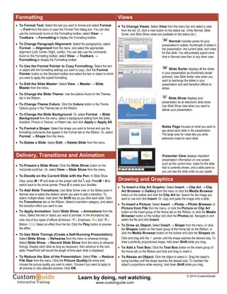 Powerpoint 2011 mac-cheat-sheet | PDF